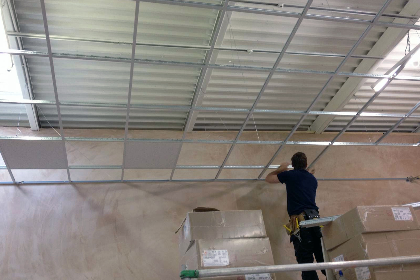 False Ceiling and Light Partitions Installation - Gulf Shine Cleaning ...